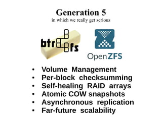 An Overview of Next-Gen Filesystems | PPT