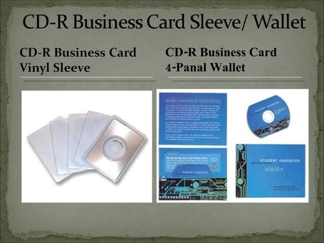 Next Generation CD-R Business Cards | PPT