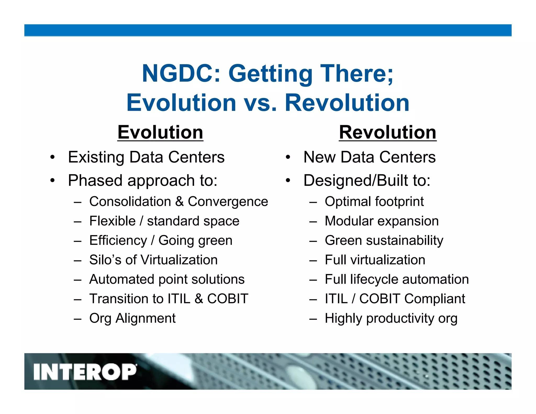 Next Generation Data Centers: | PDF