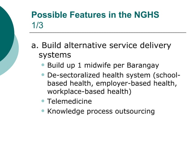 Next Generation Health System Philippines | PPT