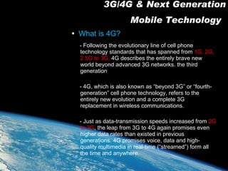 Next generation-mobile-technology | PPS