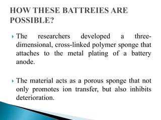 Next generation batteries | PPTX