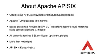 apidays LIVE Singapore - Next-generation microservice architecture based on Apache APISIX by ...