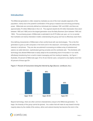 Next-Generation Strategies for Advertising to Millennials (comScore ...
