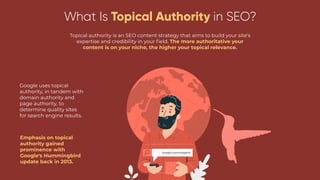 Mastering Topical Authority for SEO Success | PDF