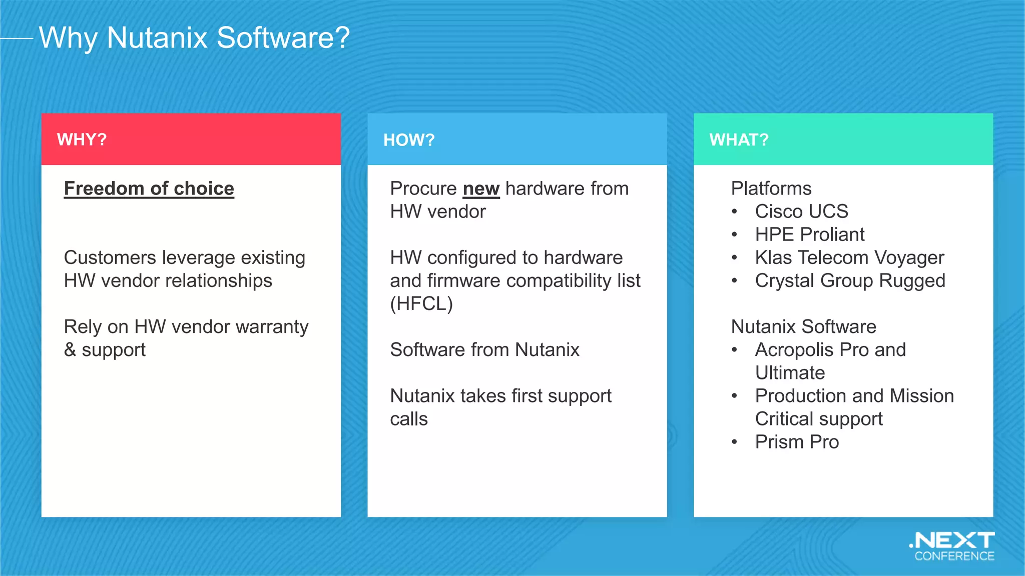 Nutanix .Next 2017 - Choosing The Right Nutanix Platform | PPTX