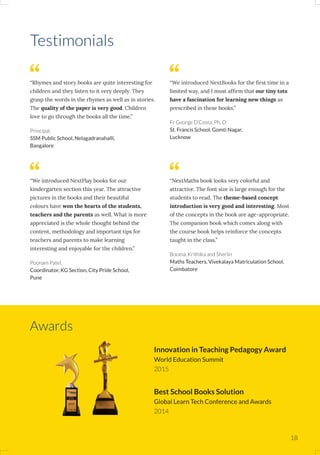NextBooks Integrated Curriculum Solution Brochure | PDF
