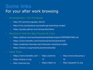 Nextcloud Android App Development Process Insights | PPT