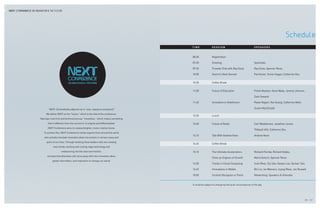 NEXT Conference Program Book 2013 (English) | PDF
