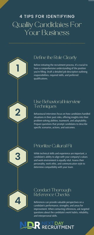 4 Tips For Identifying Quality Candidates For Your Business | PDF