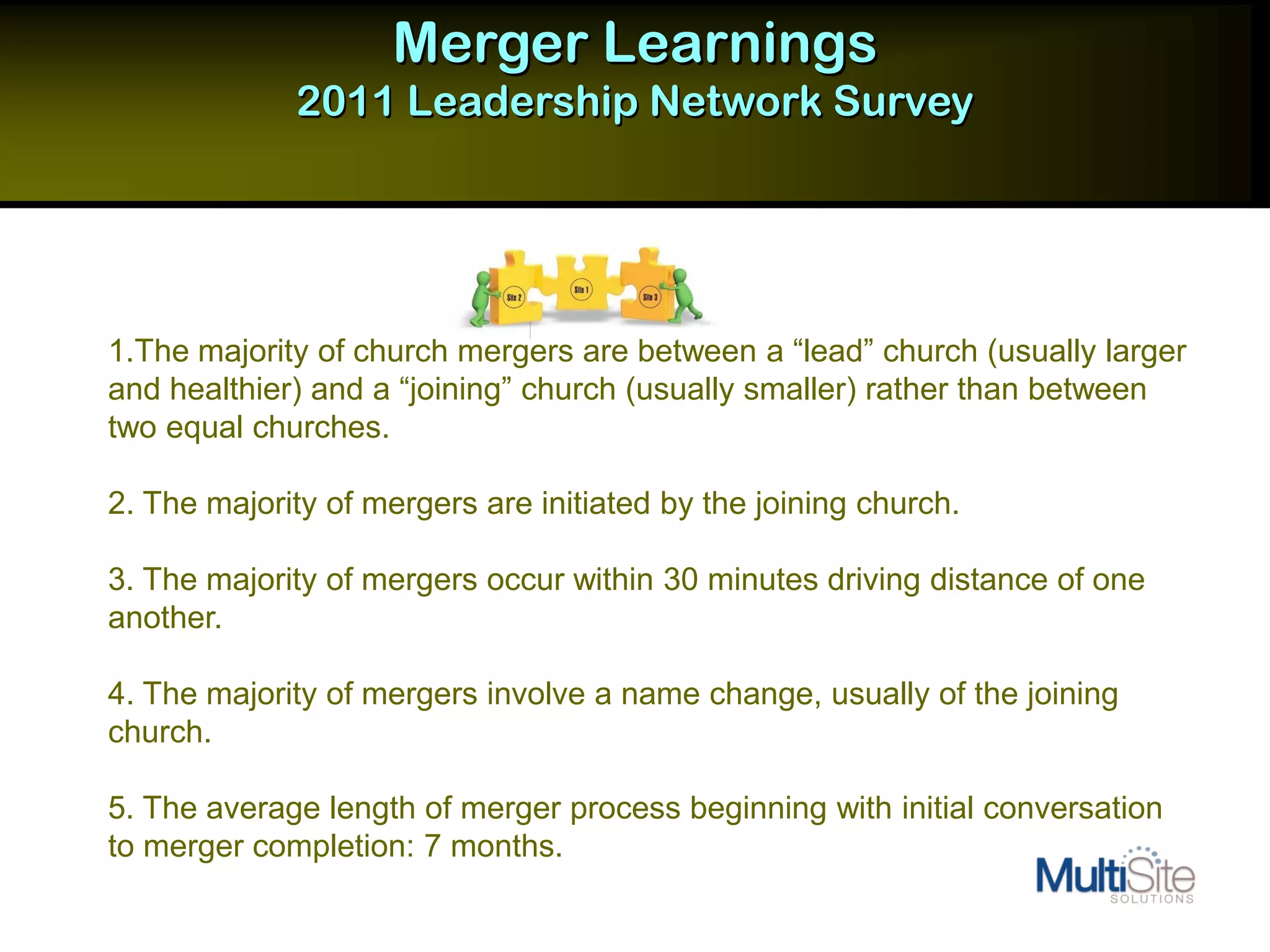 Leadership Network - Church Mergers | PPT