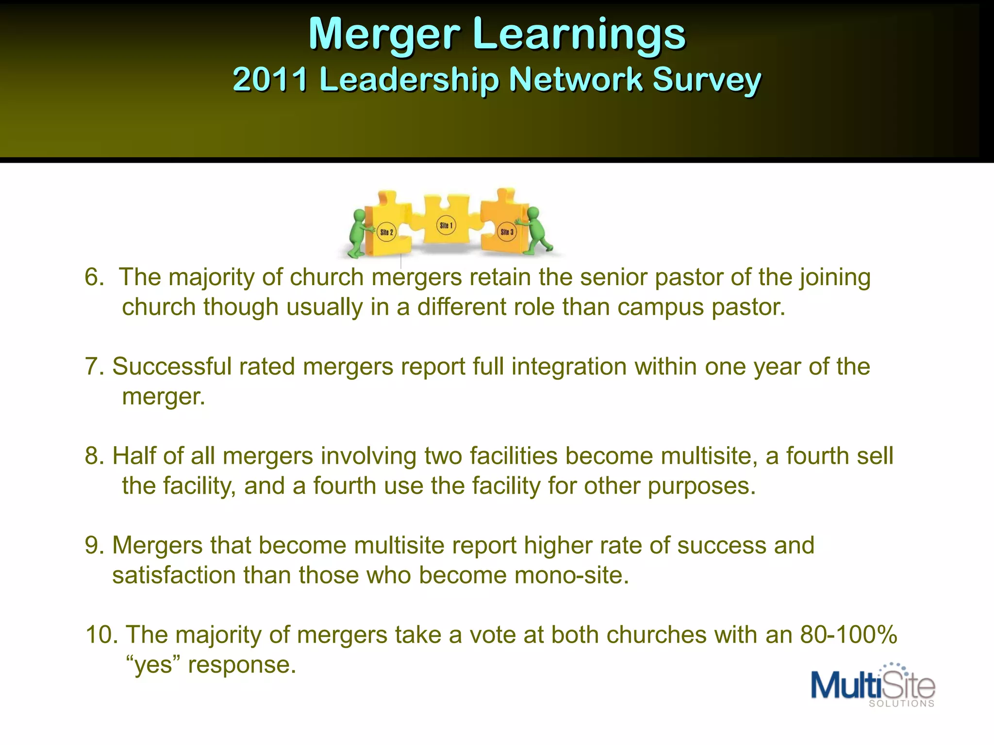 Leadership Network - Church Mergers | PPT