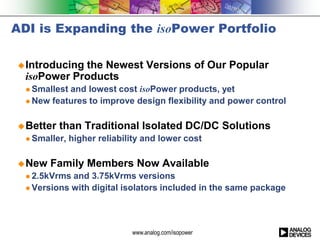 isoPower®: Isolated DC to DC Converter | PPTX