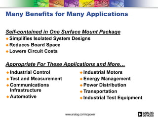 isoPower®: Isolated DC to DC Converter | PPTX