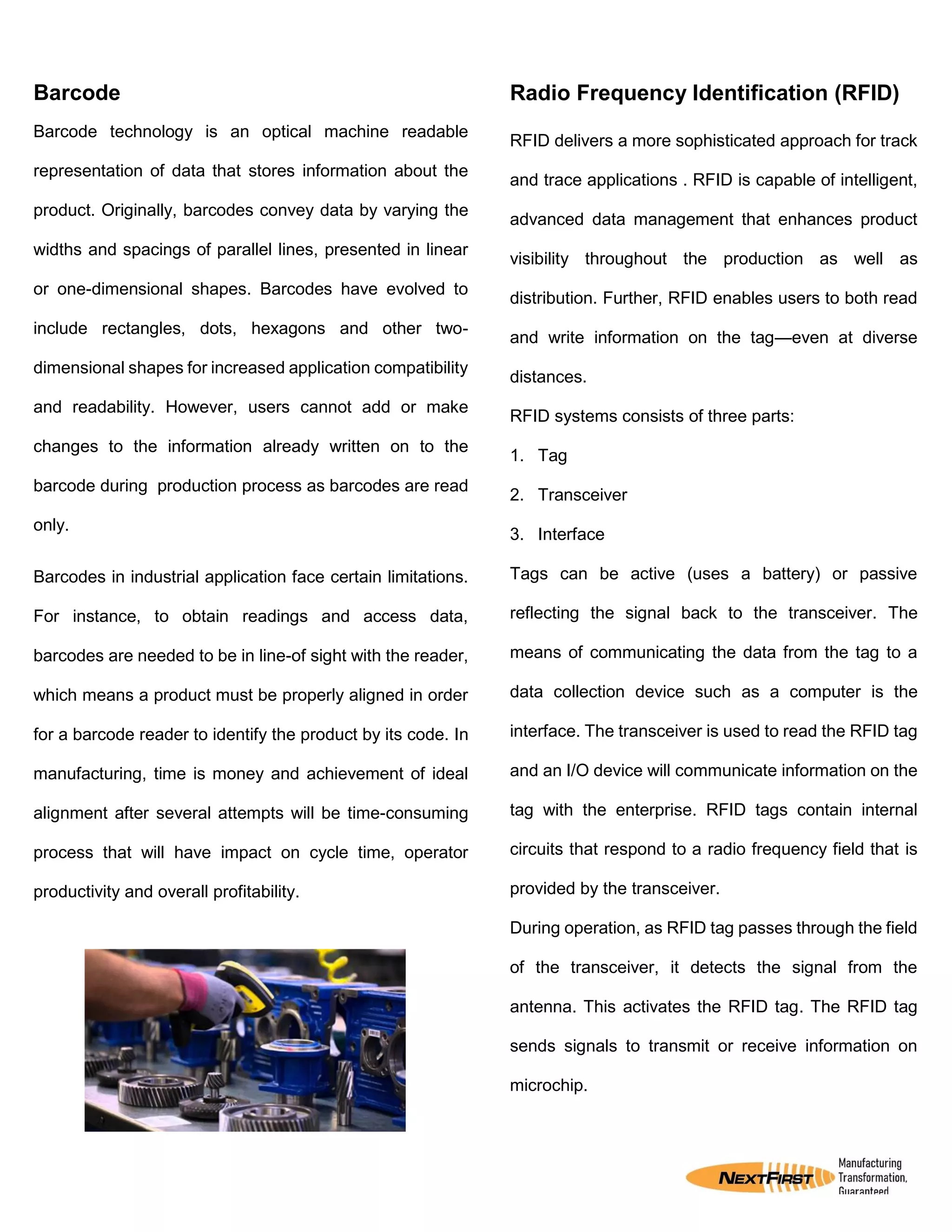 Traceability in Manufacturing | PDF