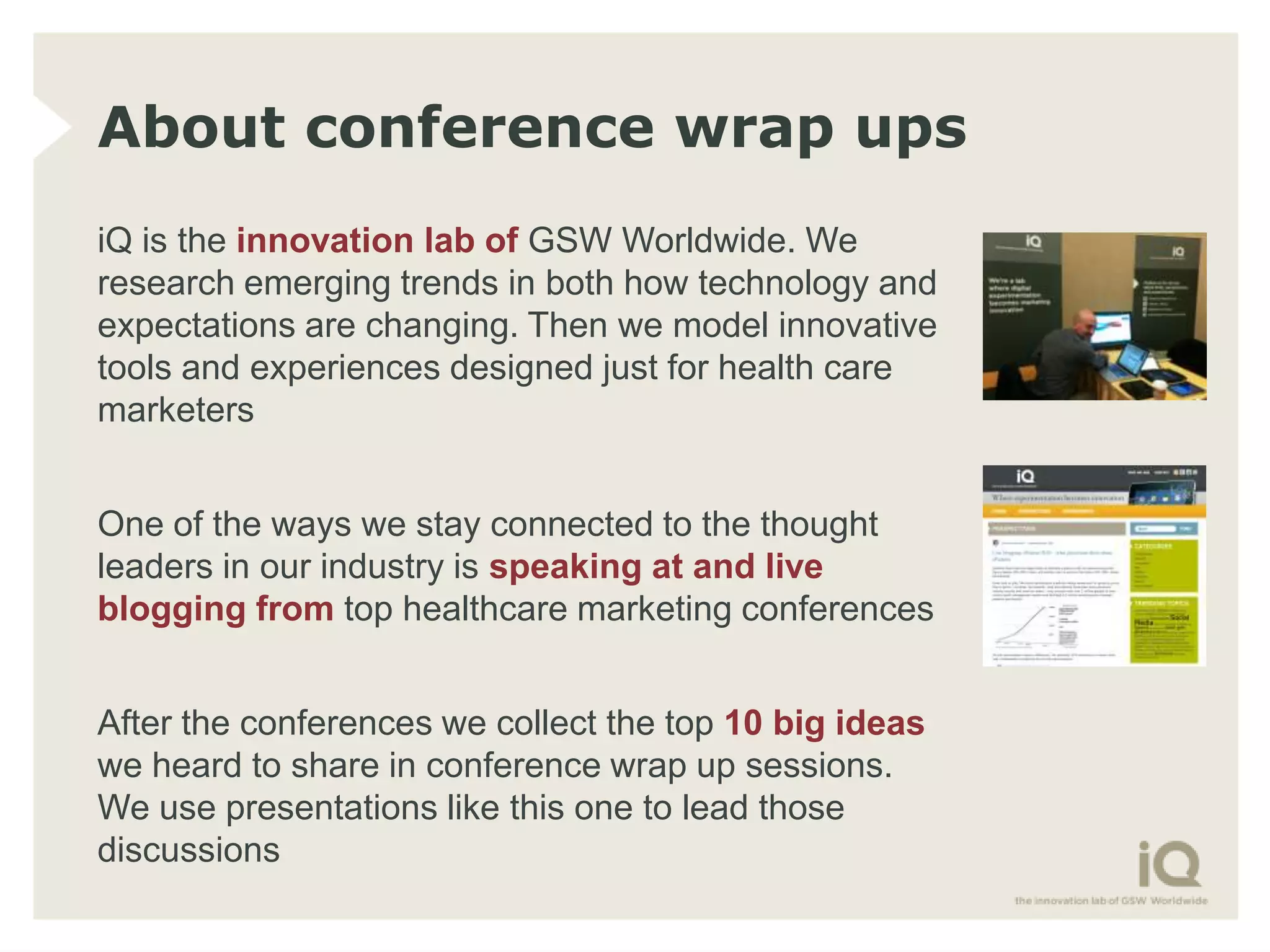 Conference wrapup: Next Gen Pharma | PPT