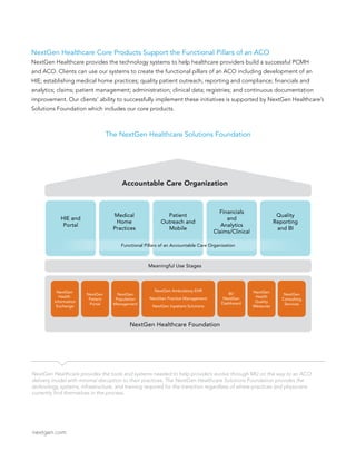 White Paper - Building Your ACO and Healthcare IT’s Role | PDF