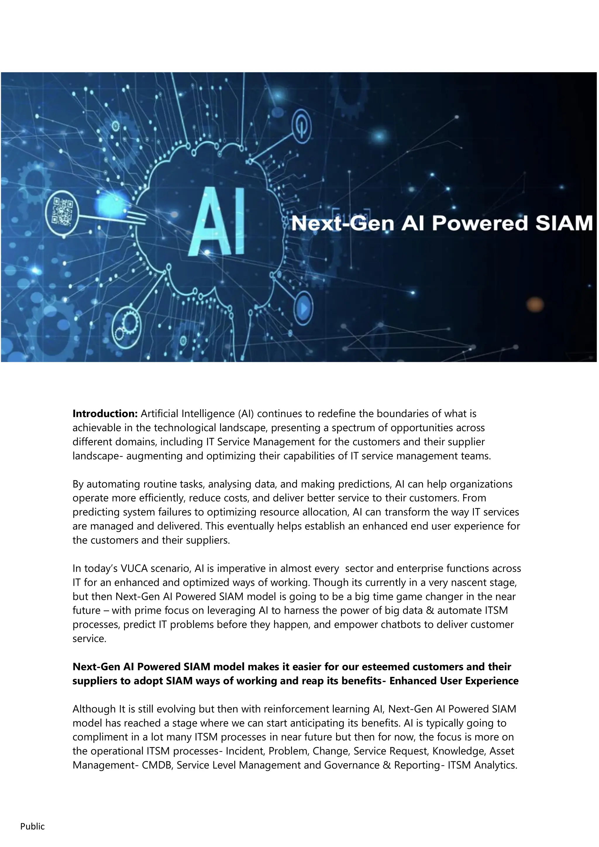 Next Gen AI Powered SIAM- Use Cases by Anurag Fuloria | PDF