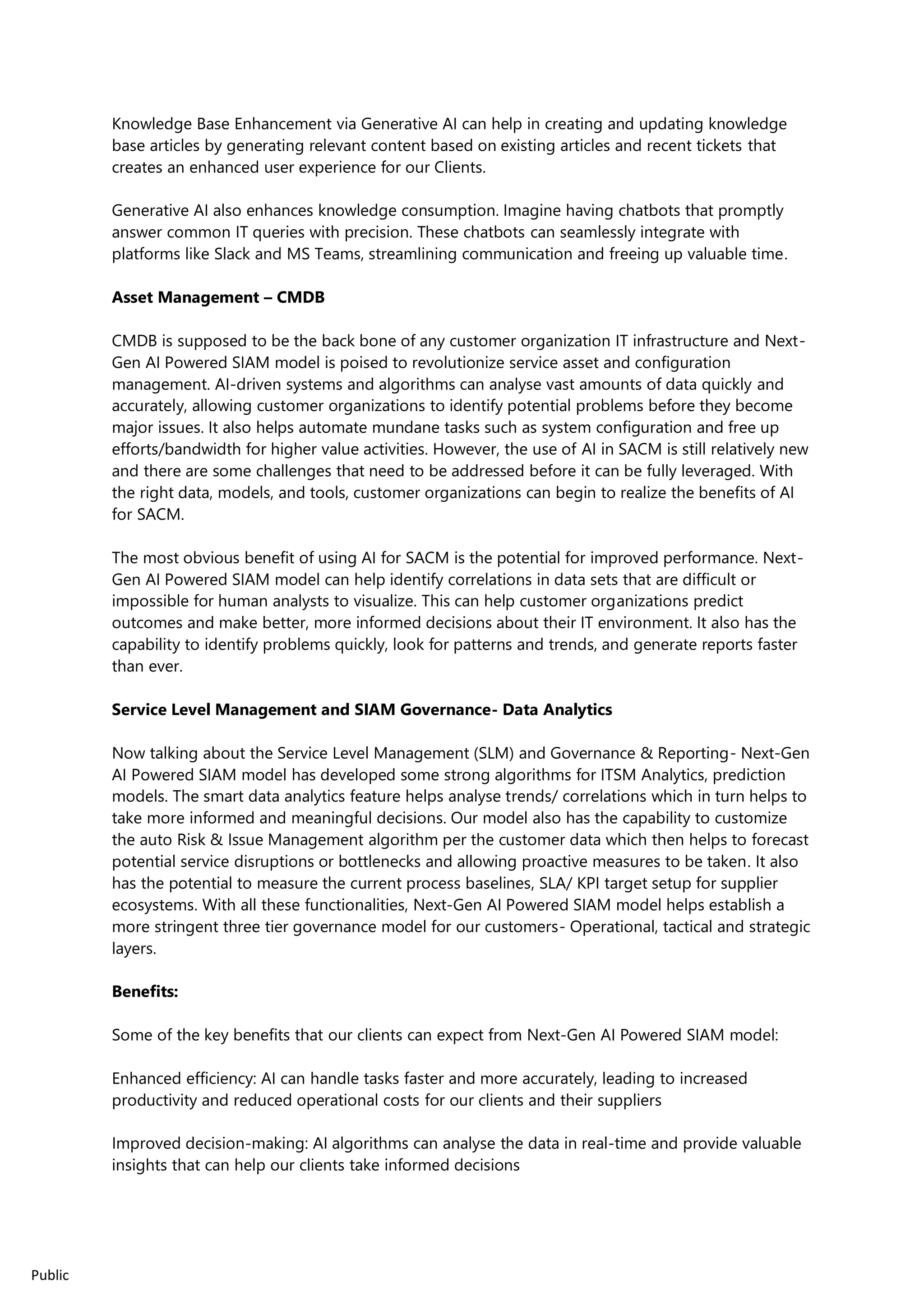 Next Gen AI Powered SIAM- Use Cases by Anurag Fuloria | PDF