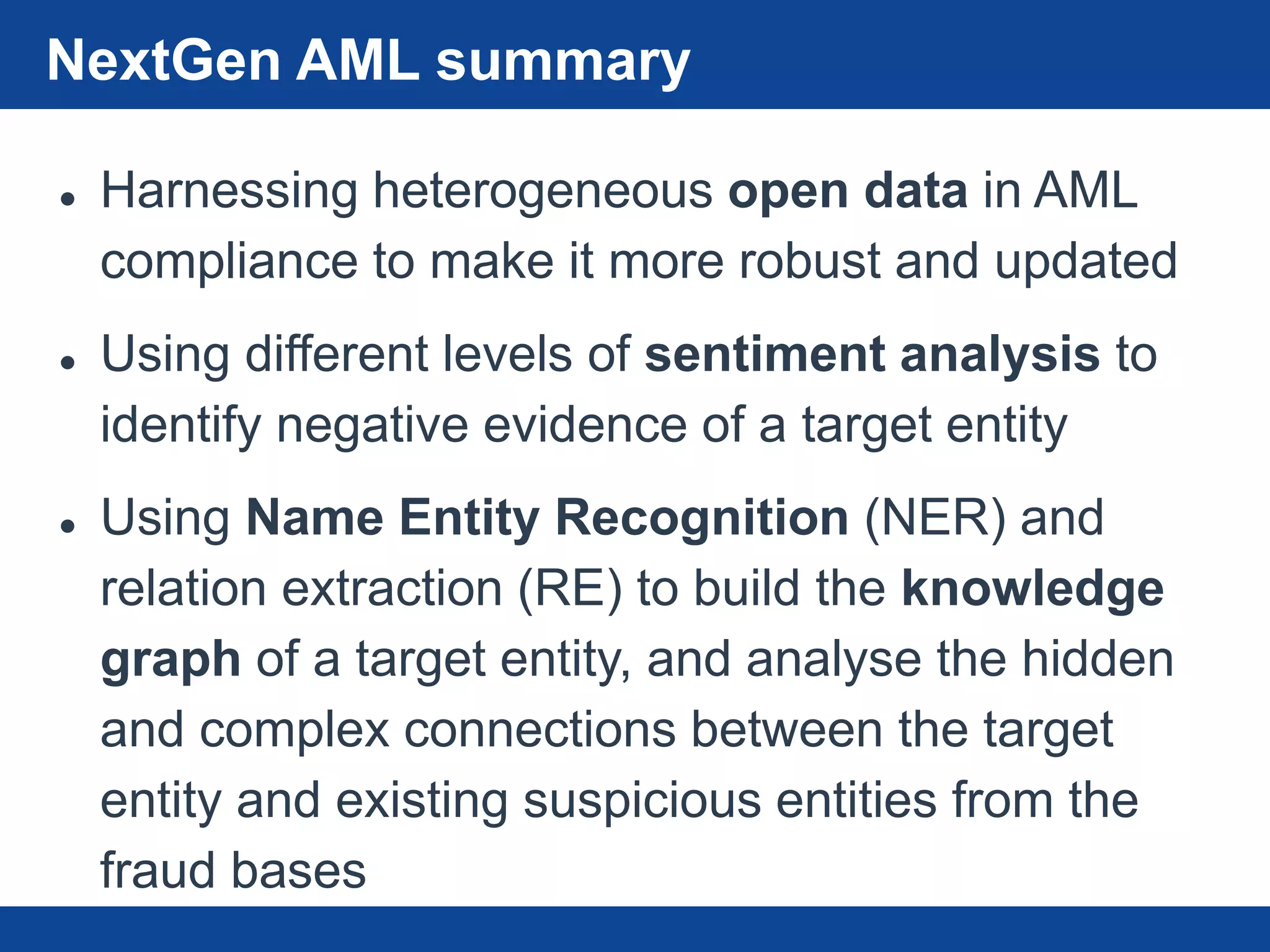AML Knowledge Graph | PPT