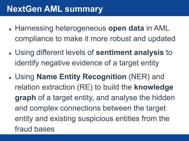 AML Knowledge Graph | PPT