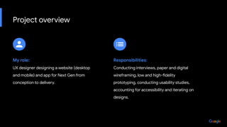 Next Gen Project - Case study | PPT