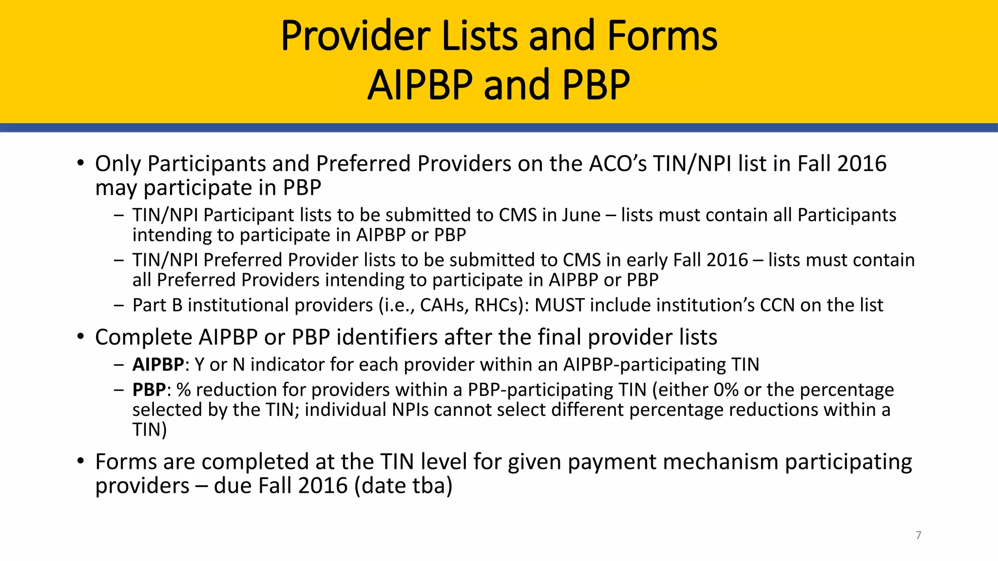 Open Door Forum: Next Generation ACO Model - 2017 Population Based ...