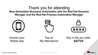 Next generation business automation with the red hat decision manager and red hat process ...