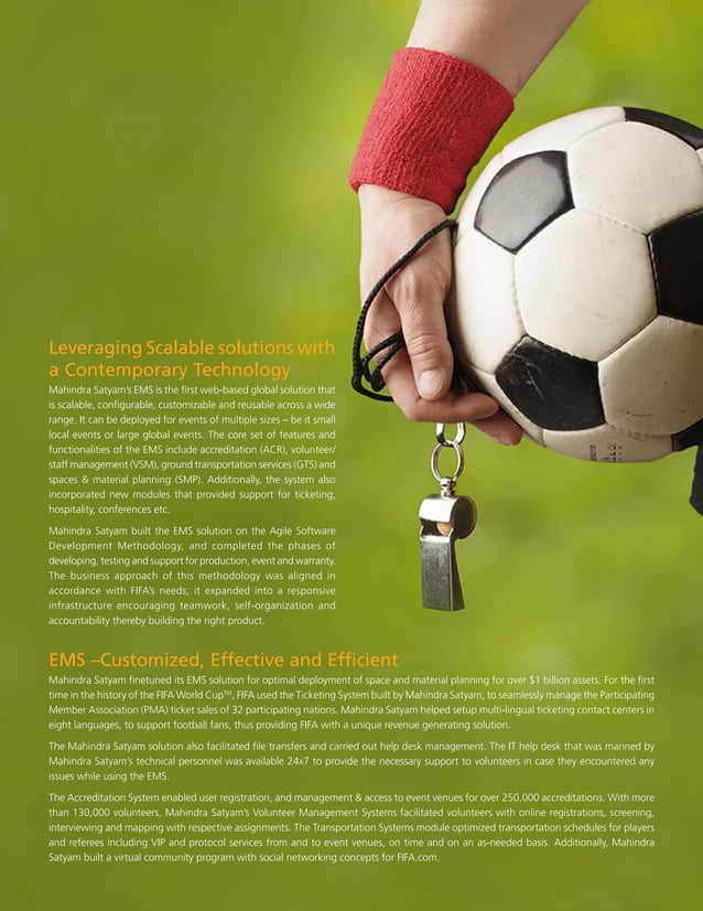 Delivering FIFA’s Next Generation Solution Platform for the 2010 FIFA ...