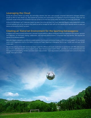 Delivering FIFA’s Next Generation Solution Platform for the 2010 FIFA ...