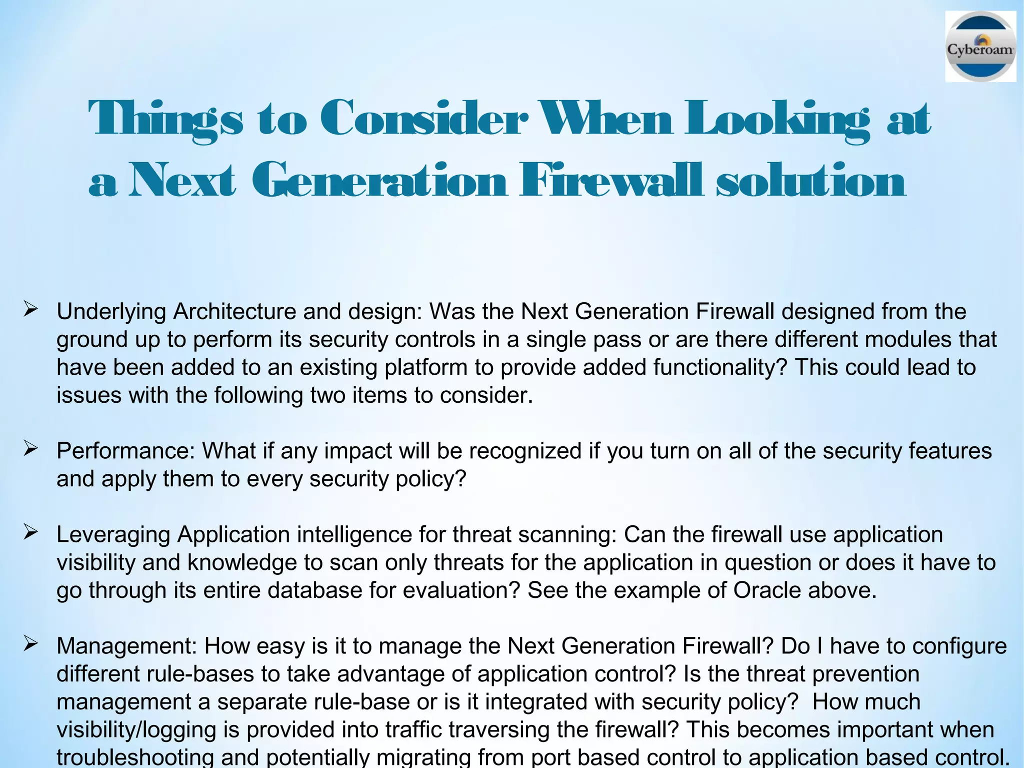 Next generation firewall(ngfw)feature and benefits | PPT