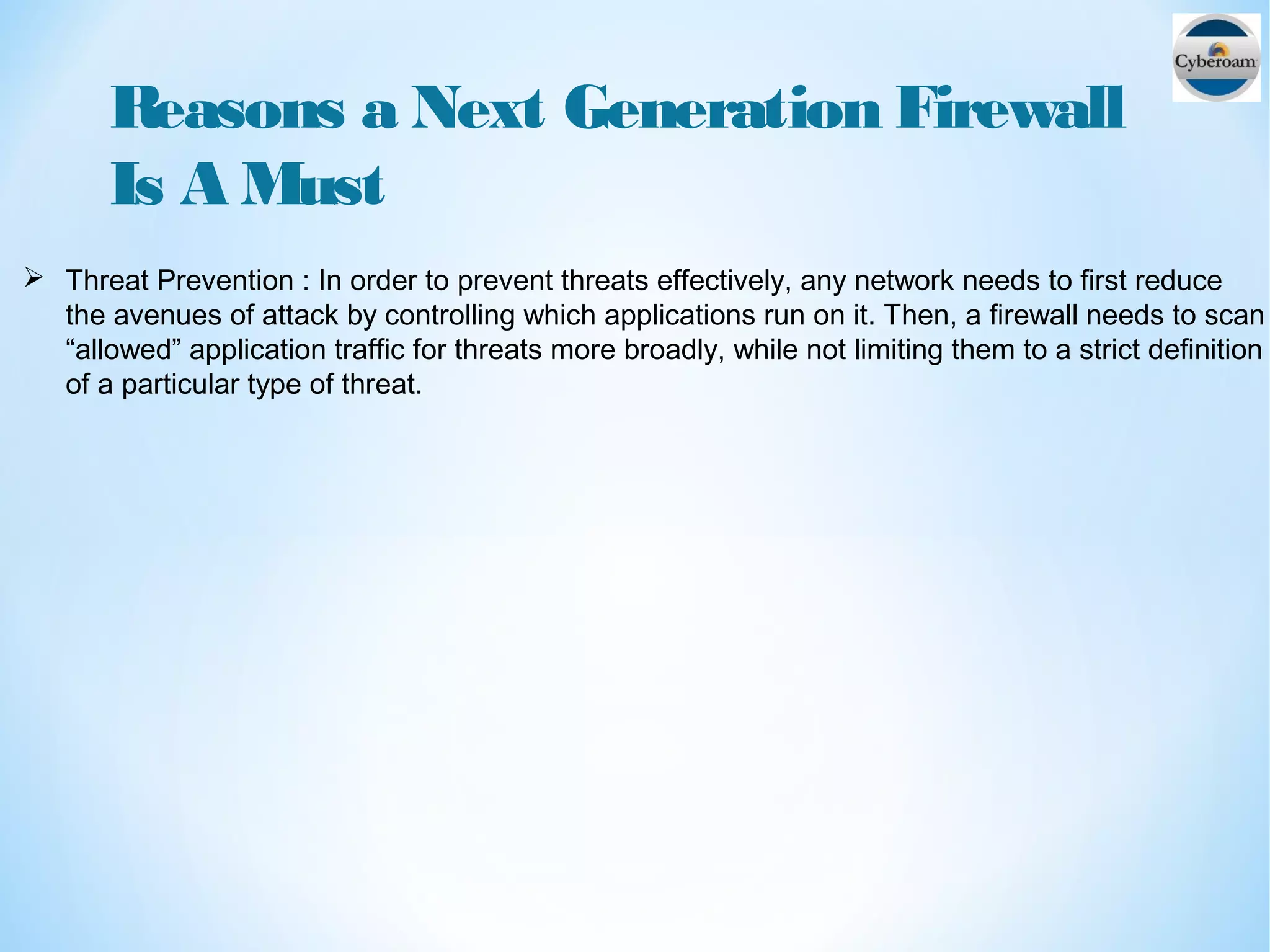 Next generation firewall(ngfw)feature and benefits | PPT