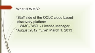 Next Generation Library Management Systems: Acquisitions & eResource ...