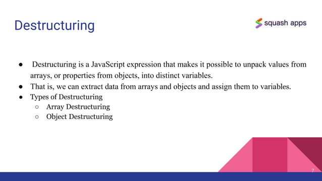 Next Generation of Javascript | PPTX