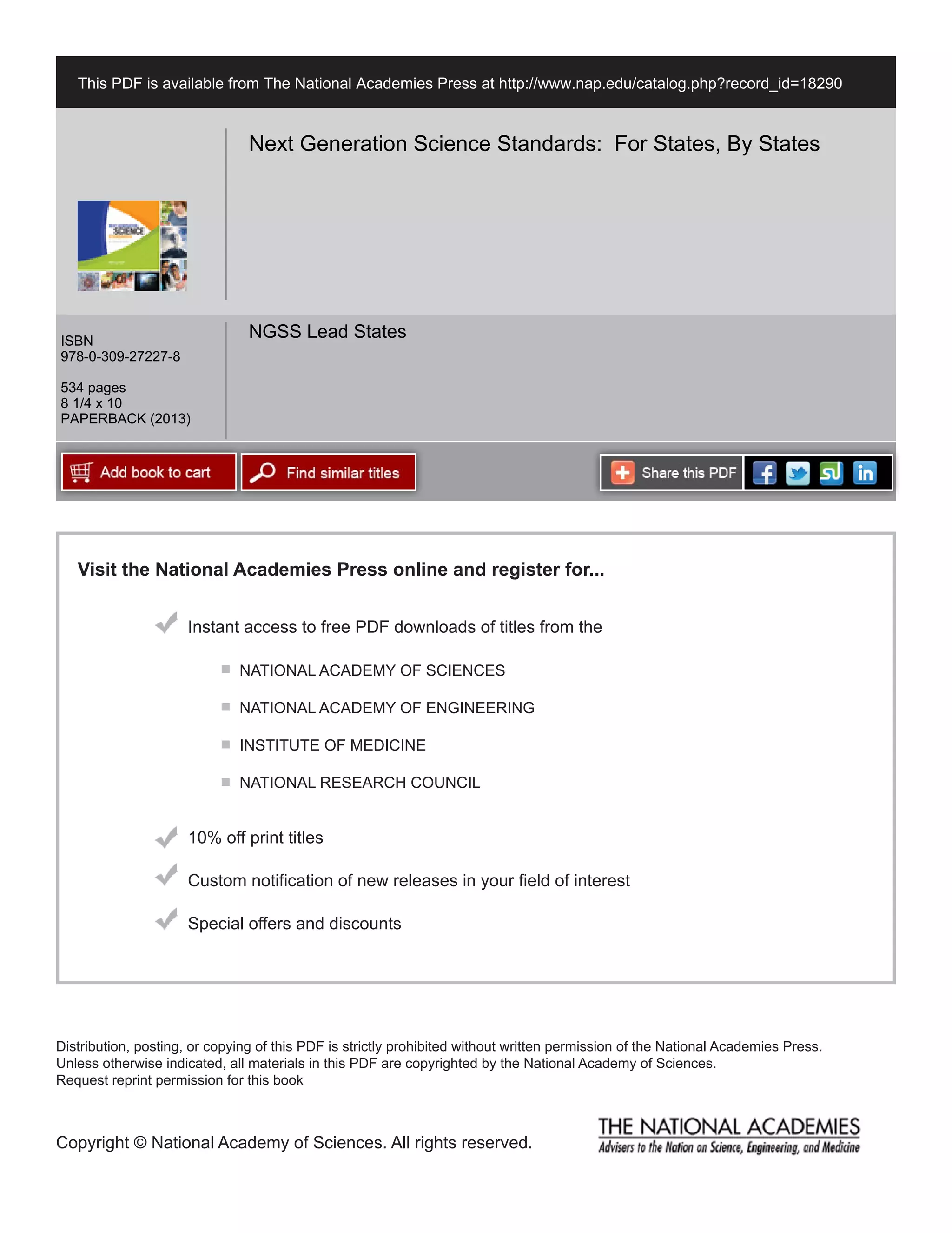Next generation science standards for states by states | PDF