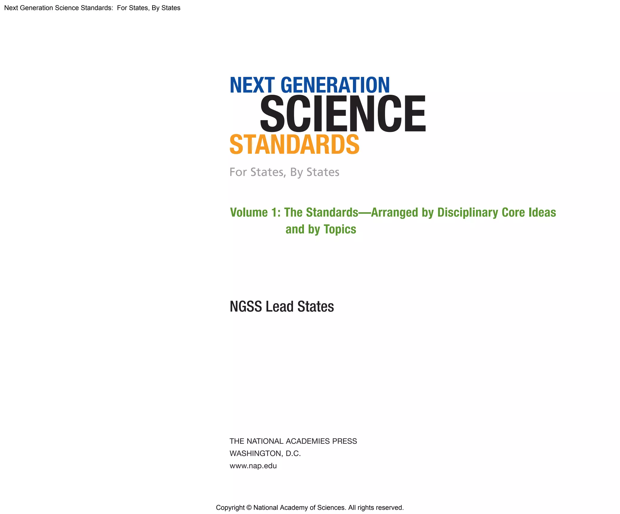 Next generation science standards for states by states | PDF