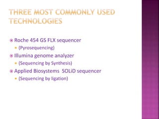 Next generation sequencing | PPTX