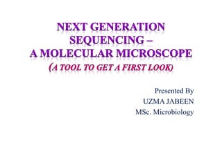 Next generation sequencing | PPTX