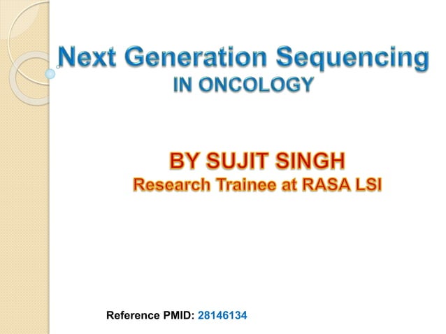 Next generation sequencing | PPTX