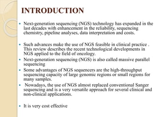 Next generation sequencing | PPTX