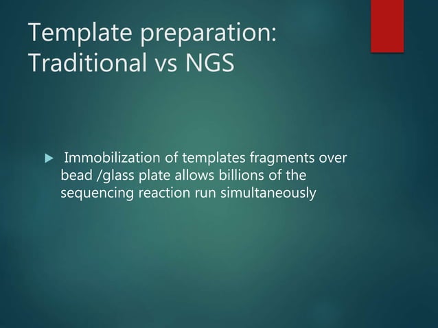 Next generation sequencing | PPT