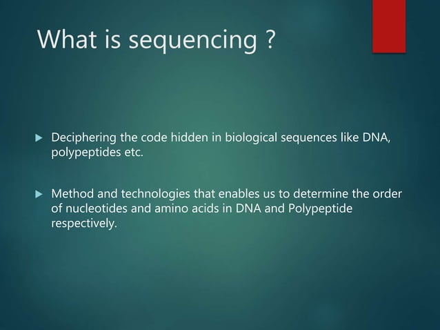 Next generation sequencing | PPT