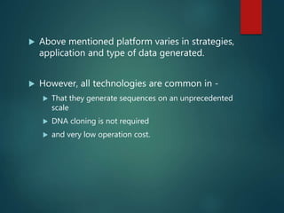 Next generation sequencing | PPT