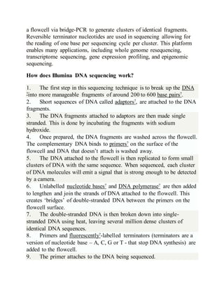 Next generation sequencing | DOCX