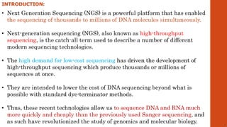 Next generation sequencing | PPTX
