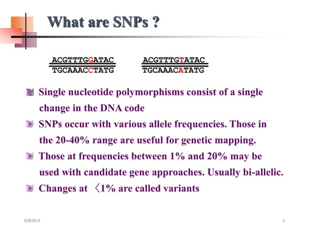 Next generation sequencing for snp discovery(final) | PPT