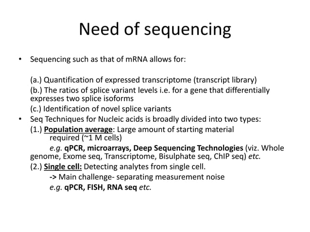 Next generation sequencing methods | PPTX | Chemistry | Science