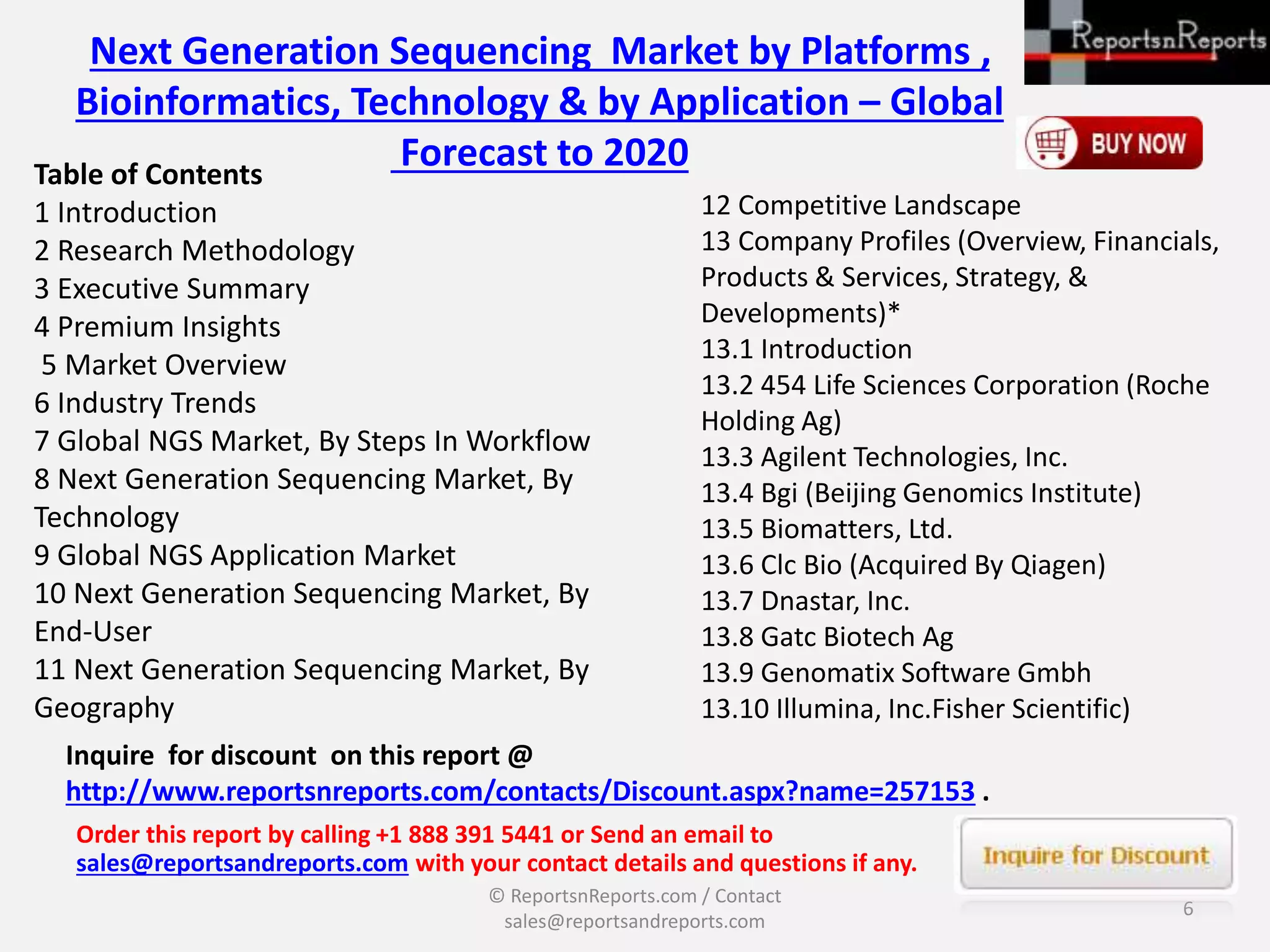Global Next Generation Sequencing (NGS) Industry By Market Size ...
