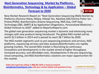 Global Next Generation Sequencing (NGS) Industry By Market Size ...
