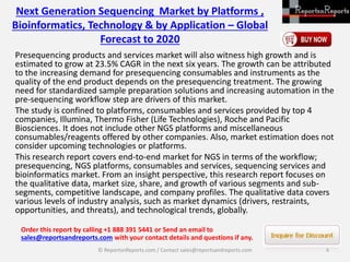 Global Next Generation Sequencing (NGS) Industry By Market Size & Forecast to 2020 | PPTX